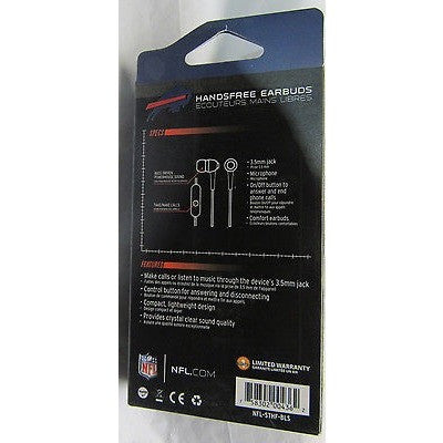 NFL Buffalo Bills Team Logo Earphones with Microphone by MIZCO – All ...