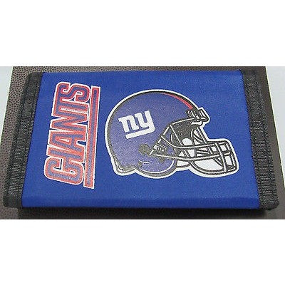 NFL New York Giants Tri-fold Nylon Wallet with Printed Helmet – All ...
