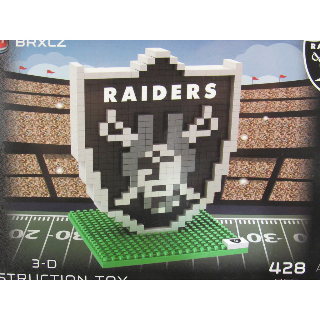 NFL Oakland Raiders Team Logo BRXLZ 3-D Puzzle 428 Pieces – All Sports ...