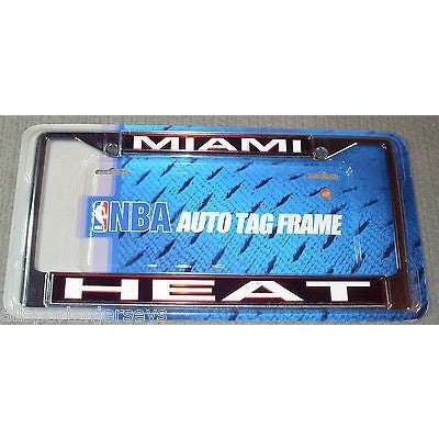 NBA MIAMI HEAT LICENSE PLATE FRAME LASER-CUT – All Sports-N-Jerseys